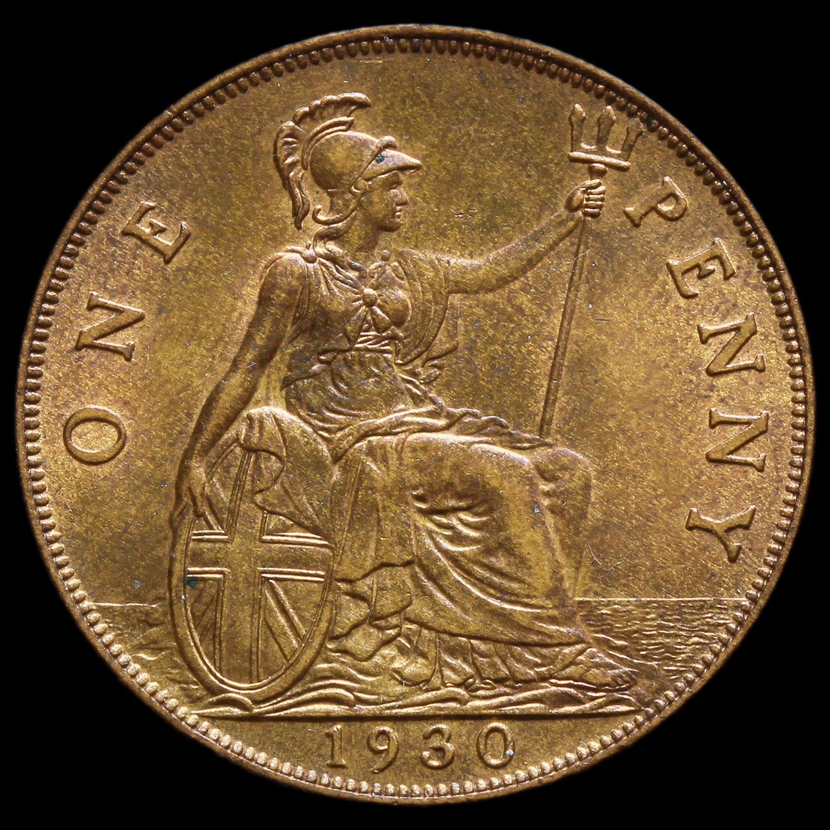 1930 George V Penny UNC 1930 George V Penny UNC