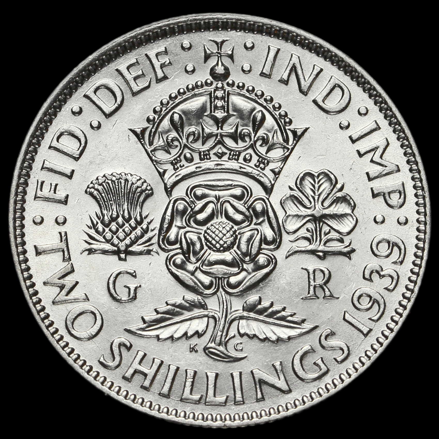 1939 George VI Silver Two Shilling Coin / Florin