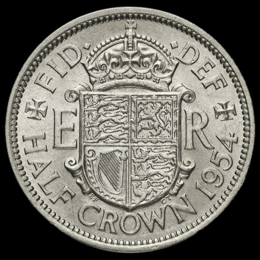 1954 Queen Elizabeth II Half Crown, A/UNC