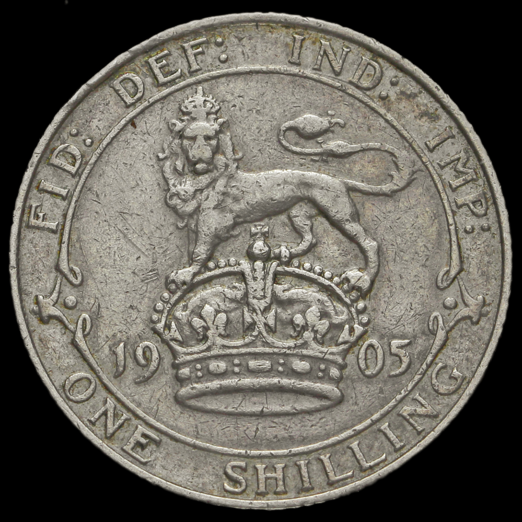1905 Edward VII Silver Shilling, Very Rare (R2)