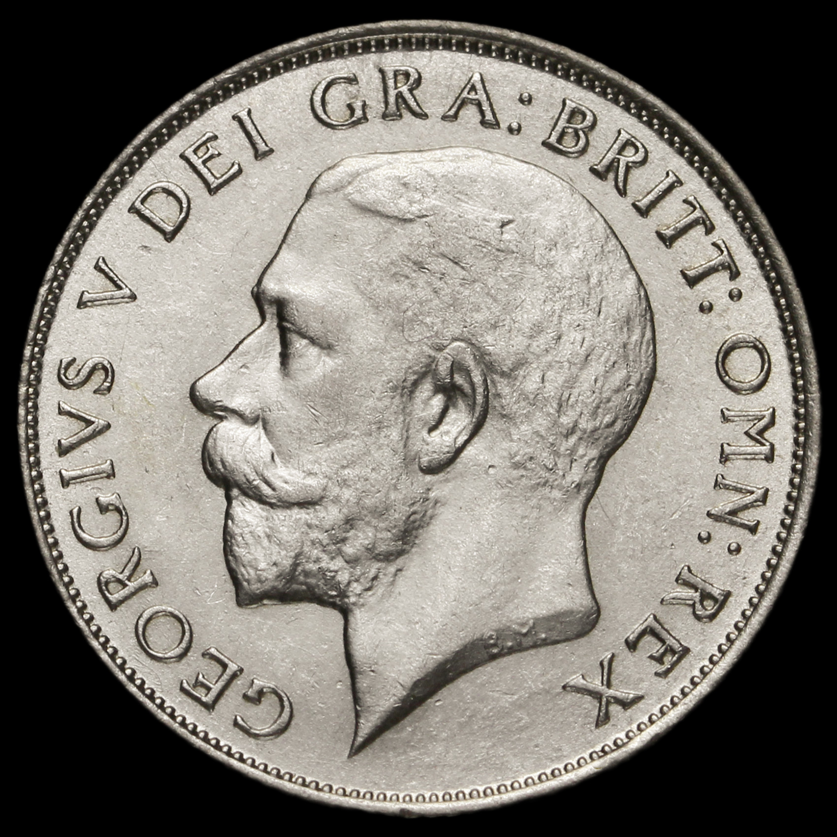 1920 George V Silver Shilling, Near EF