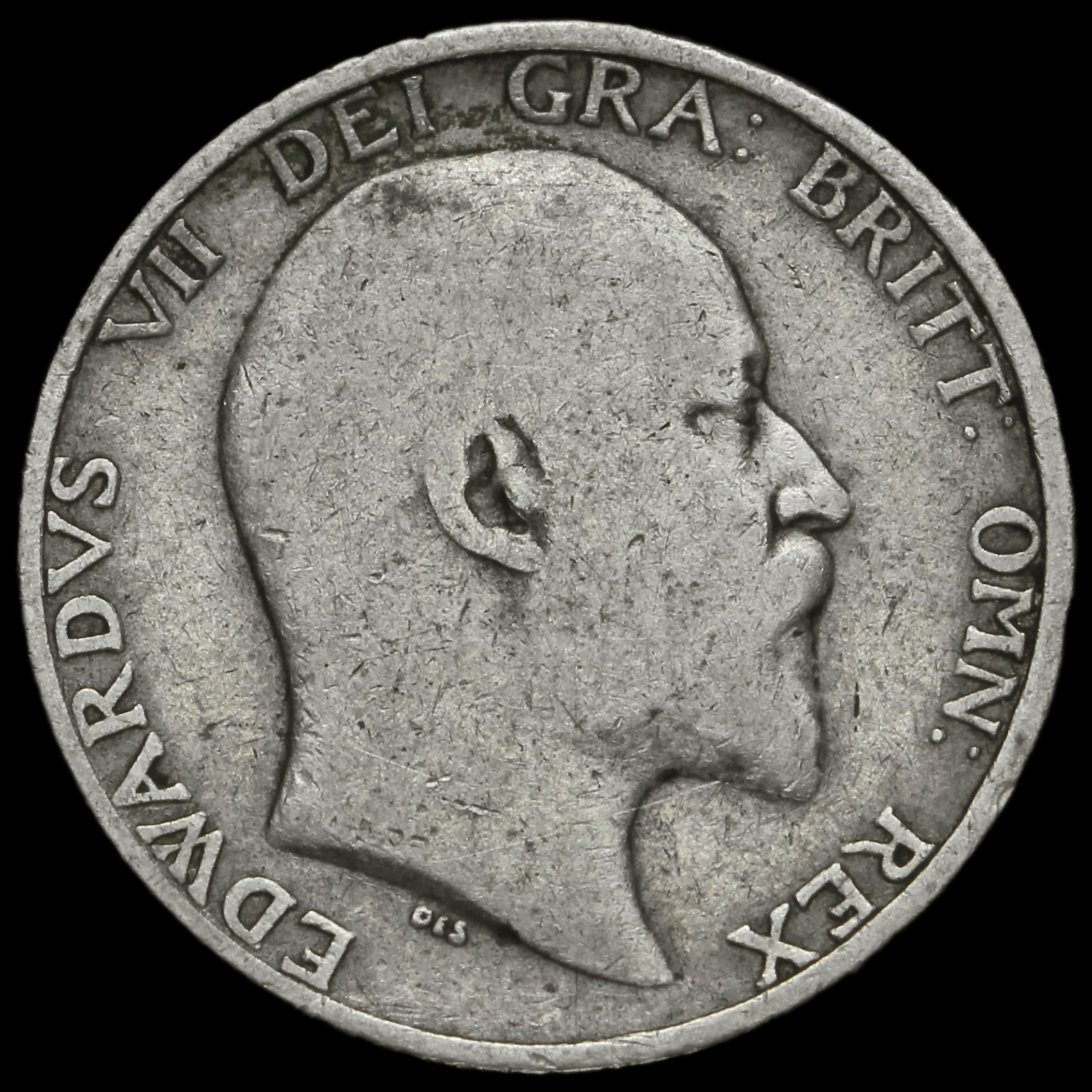 1905 Edward VII Silver Shilling, Very Rare (R2) Near Fine