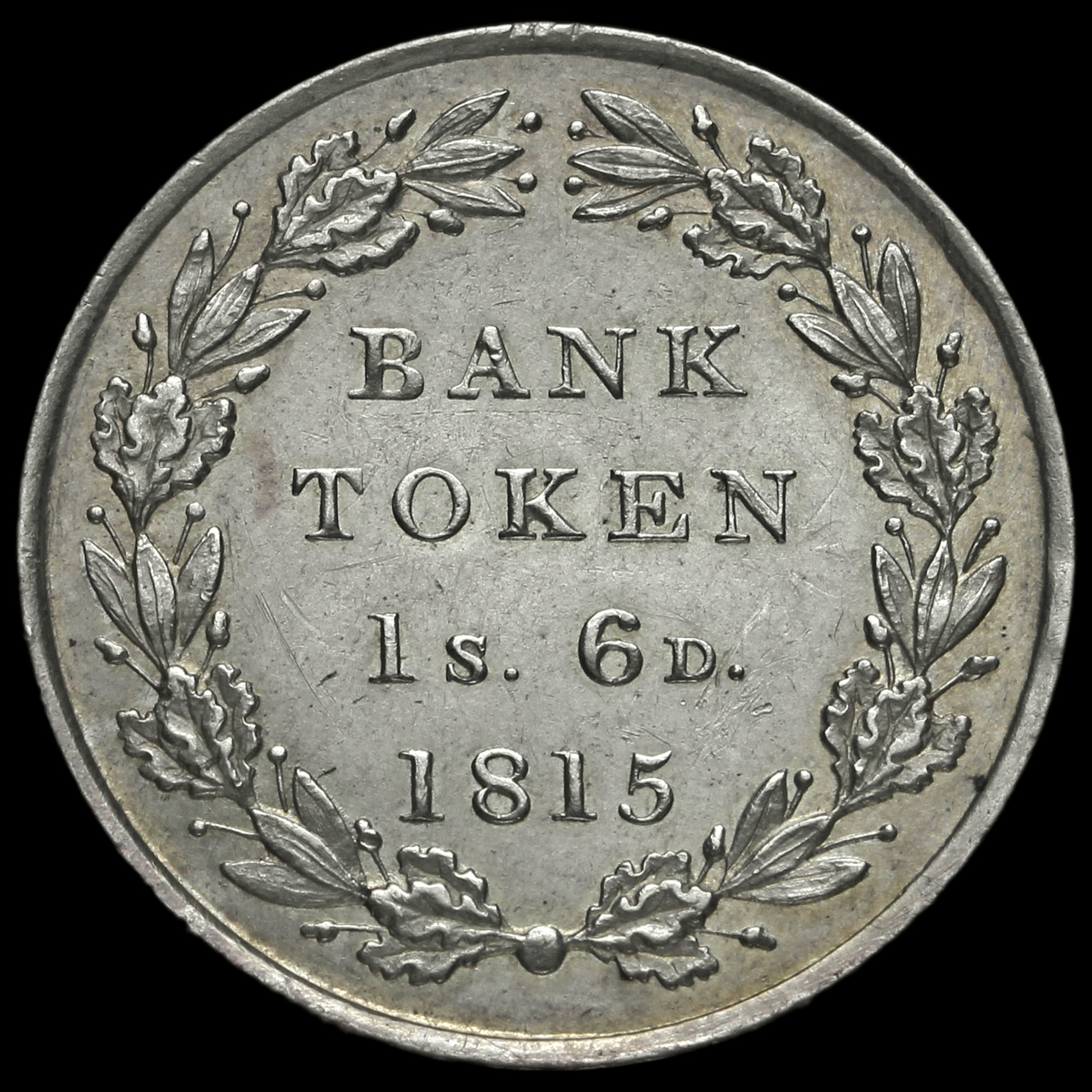 1815 George III Silver Eighteenpence Bank Token, A/UNC