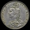 1842 Queen Victoria Young Head Silver Half Crown