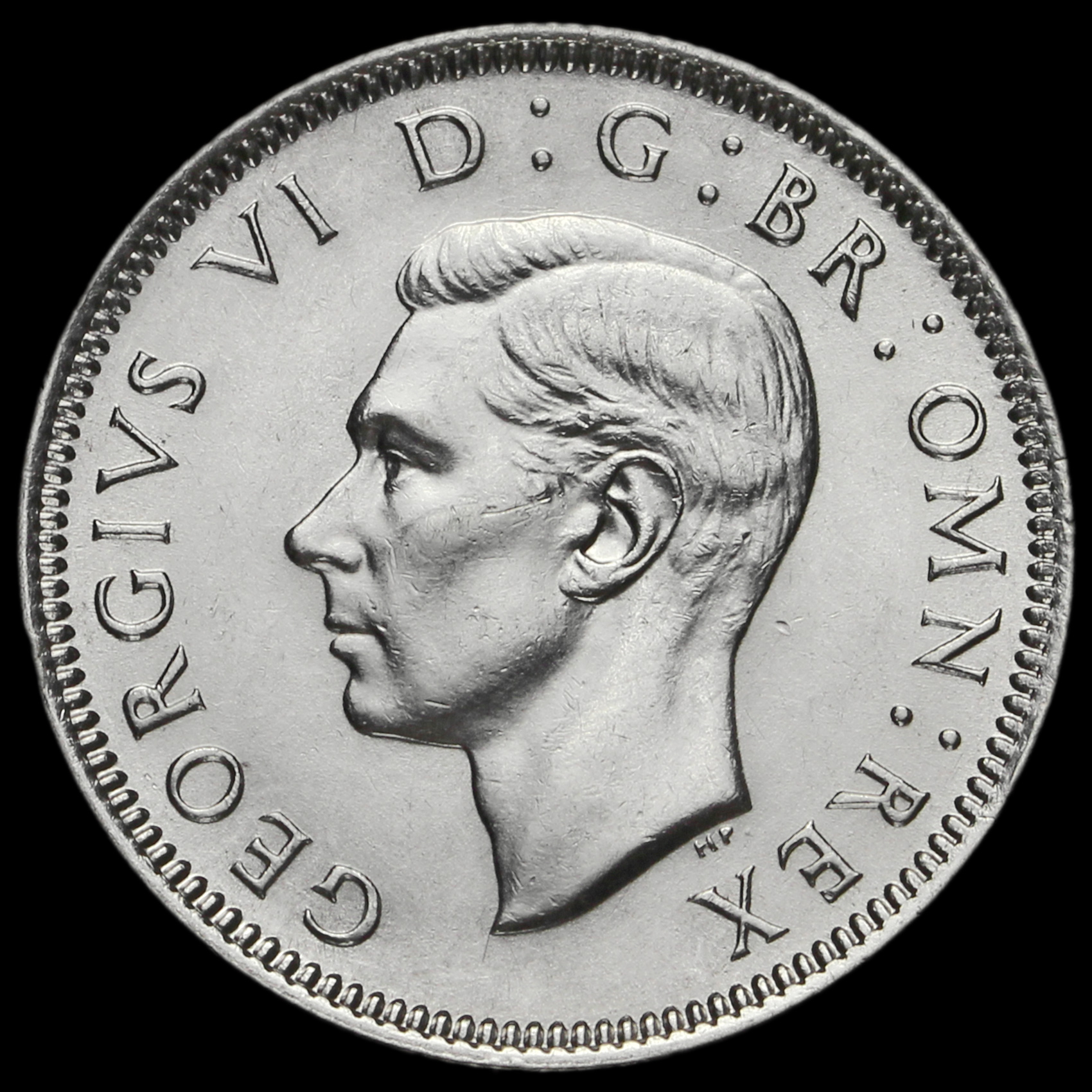 1937 George VI Silver English Shilling, G/EF
