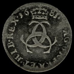 1681 Charles II Early Milled Silver Maundy Threepence