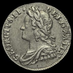 1732 George II Early Milled Silver Maundy Penny