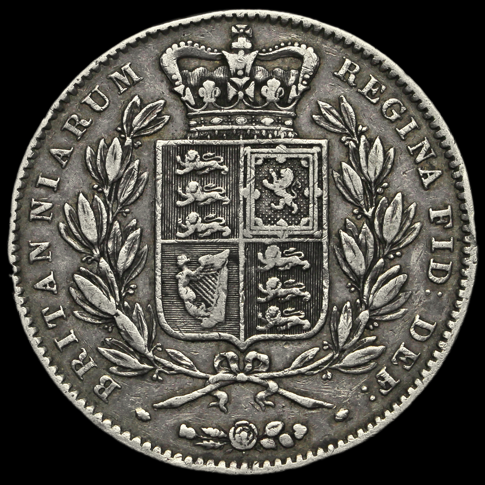 1847 Queen Victoria Young Head Silver XI Crown