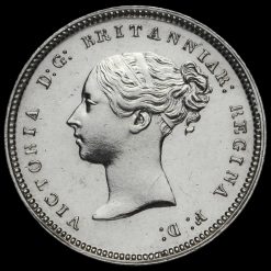 1848 Queen Victoria Young Head Silver Maundy Fourpence