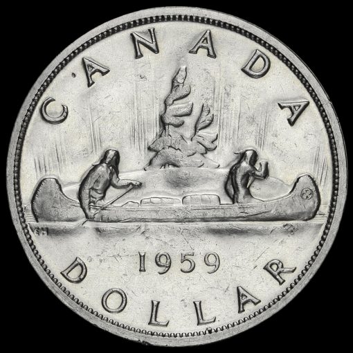Canada 1959 Elizabeth II Silver Dollar