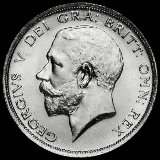 1919 George V Silver Half Crown, Scarce, UNC