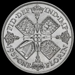 1931 George V Silver Florin, Scarce, G/EF #3