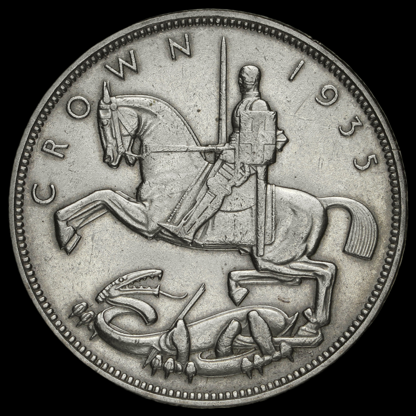 1935 King George V Rocking Horse Silver Jubilee Crown