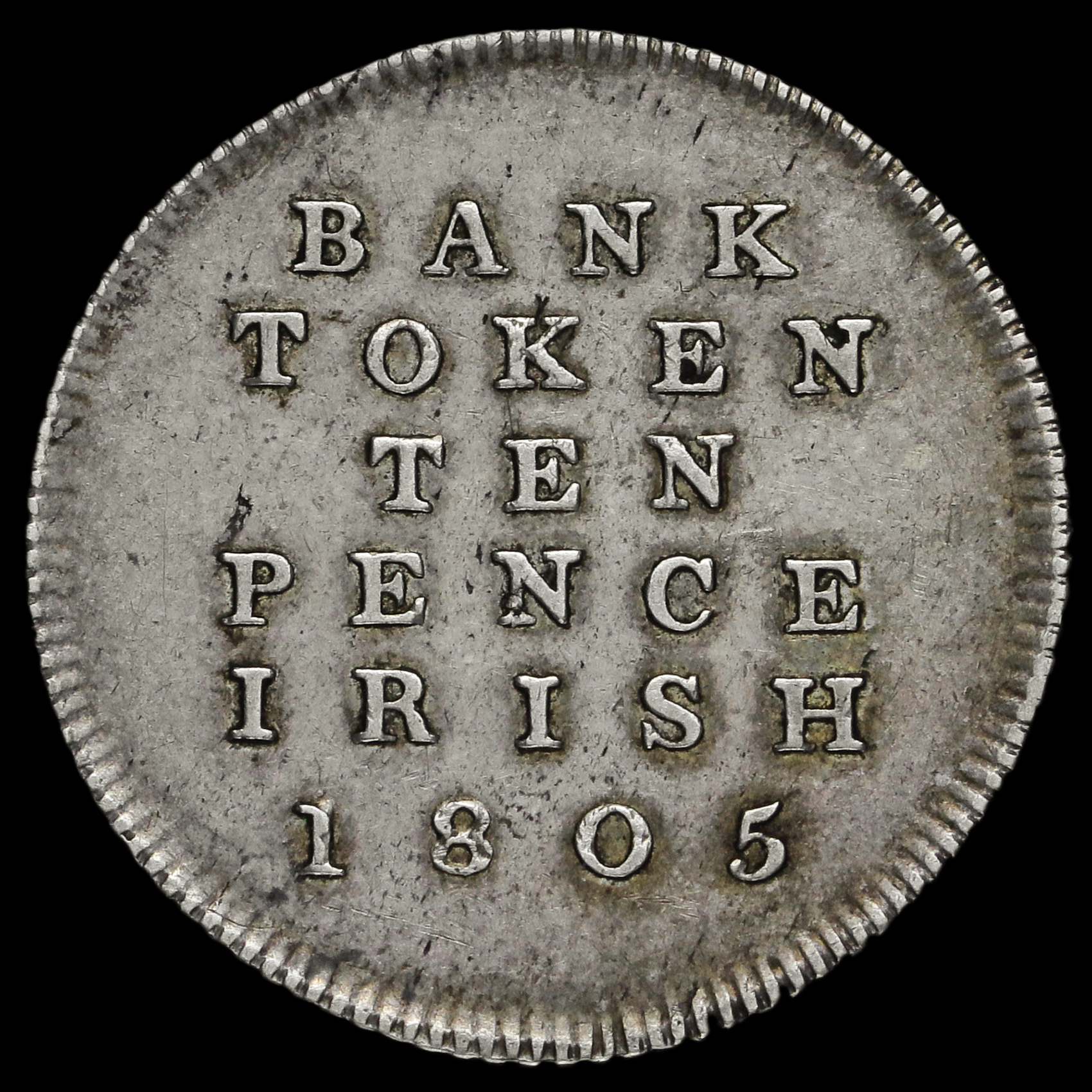 Ireland 1805 George III Silver Ten Pence Bank Token