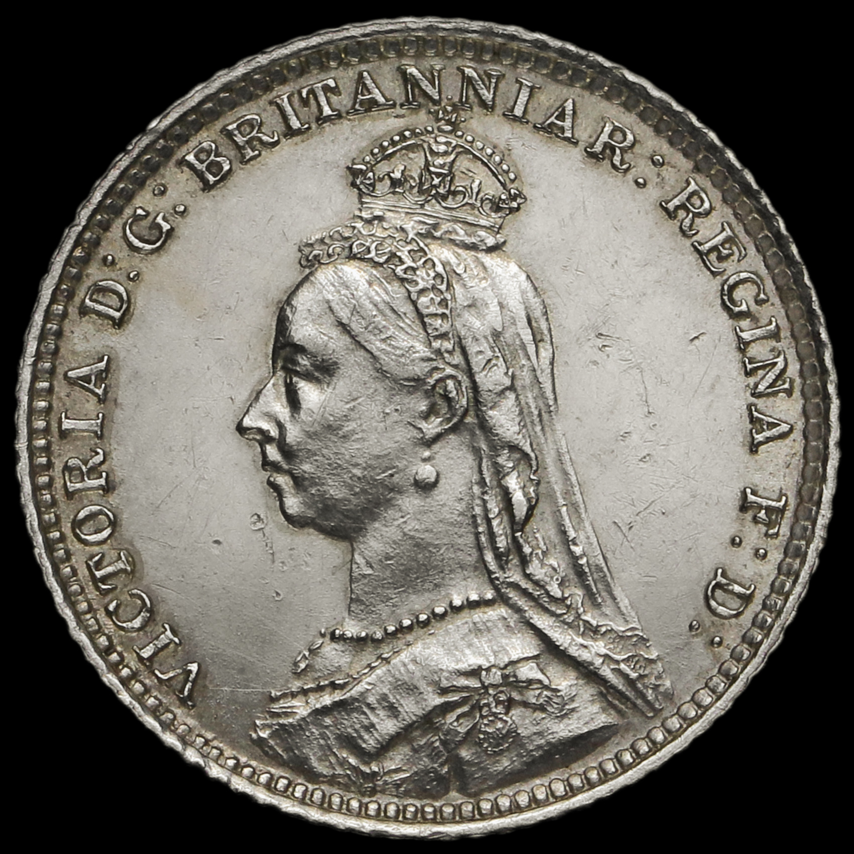 1888 Queen Victoria Jubilee Head Silver Groat