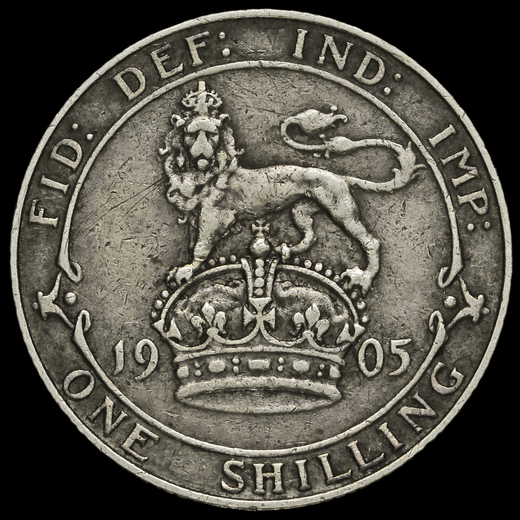 1905 Edward VII Silver Shilling, Very Rare (R2)