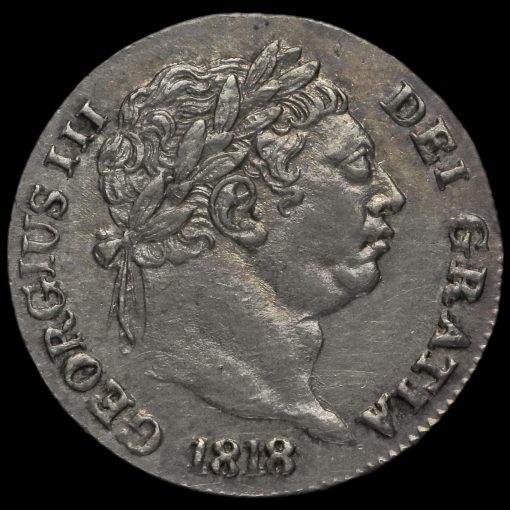 1818 George III Milled Silver Maundy Penny