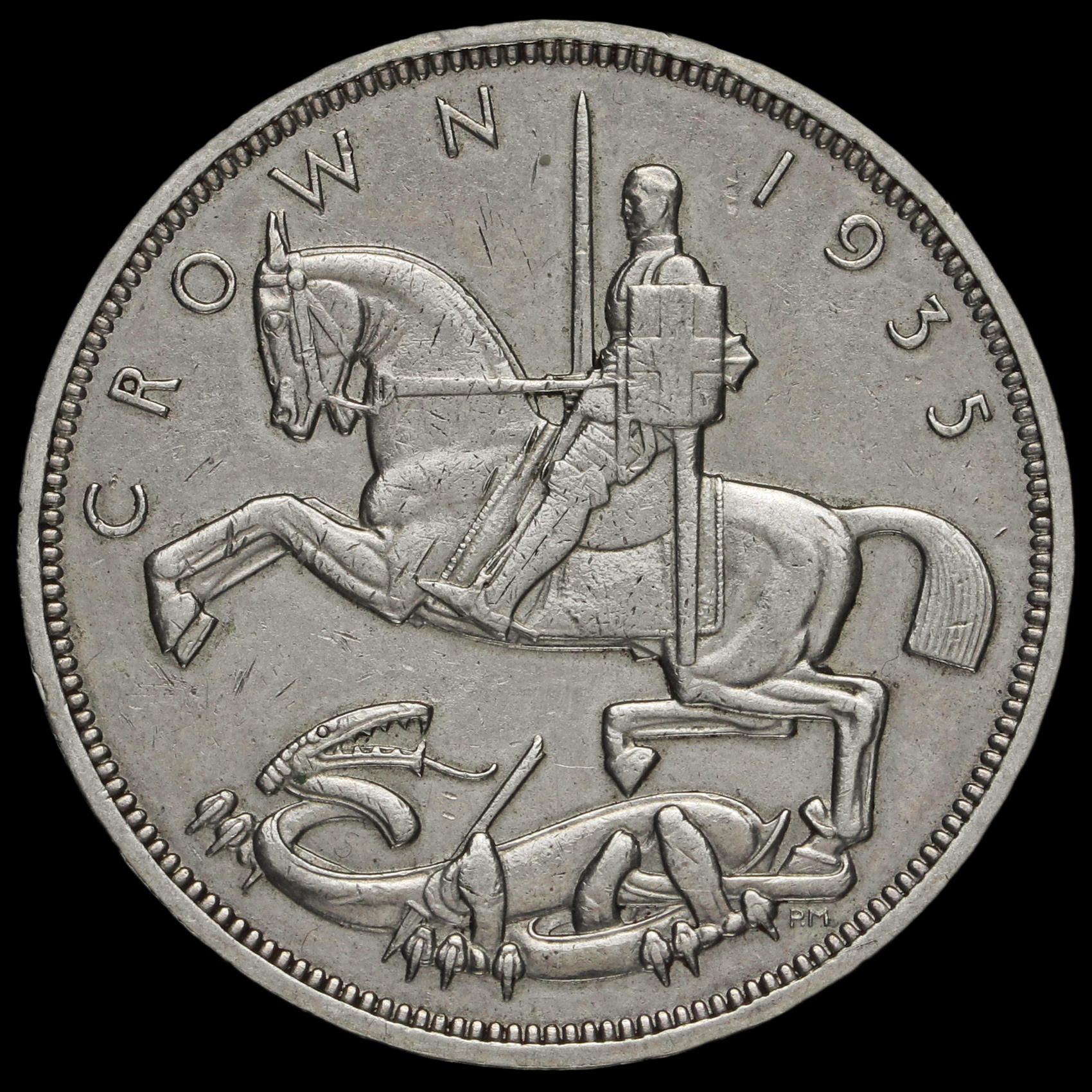 1935 King George V Rocking Horse Silver Jubilee Crown