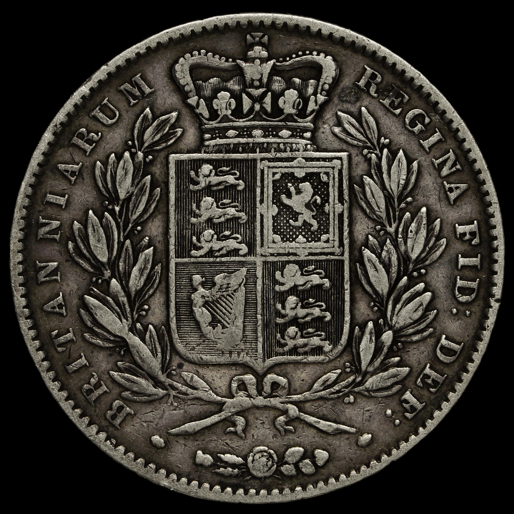 1847 Queen Victoria Young Head Silver XI Crown
