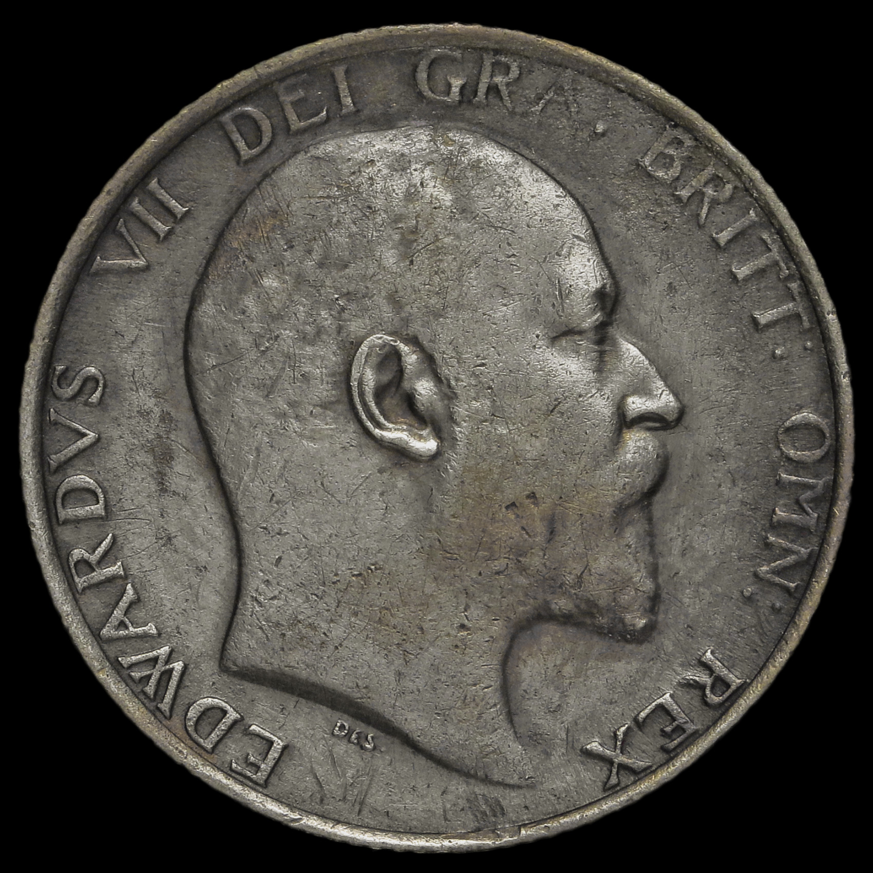 1908 Edward VII Silver Shilling, Rare