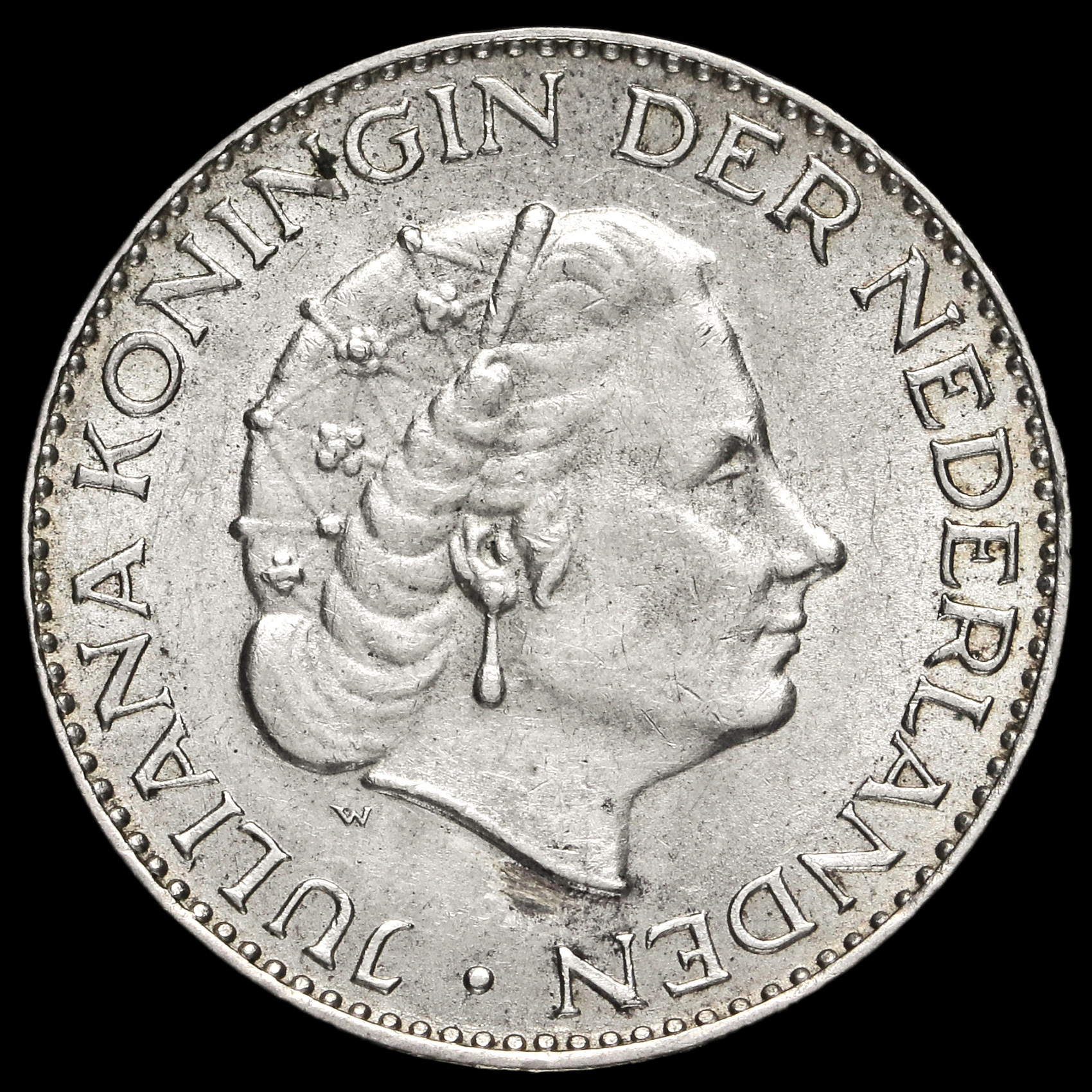 Netherlands 1964 Juliana Silver 1 Gulden