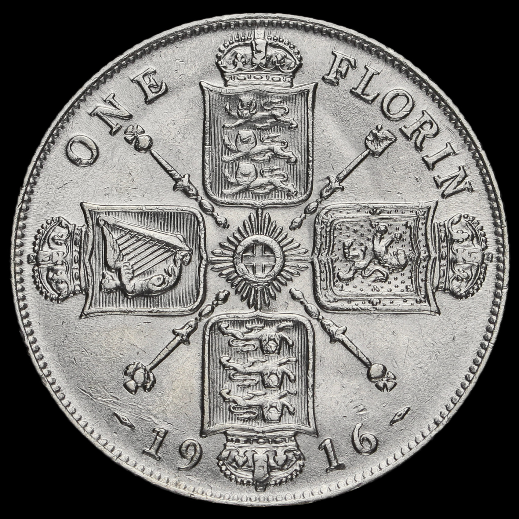 1916 George V Silver Florin