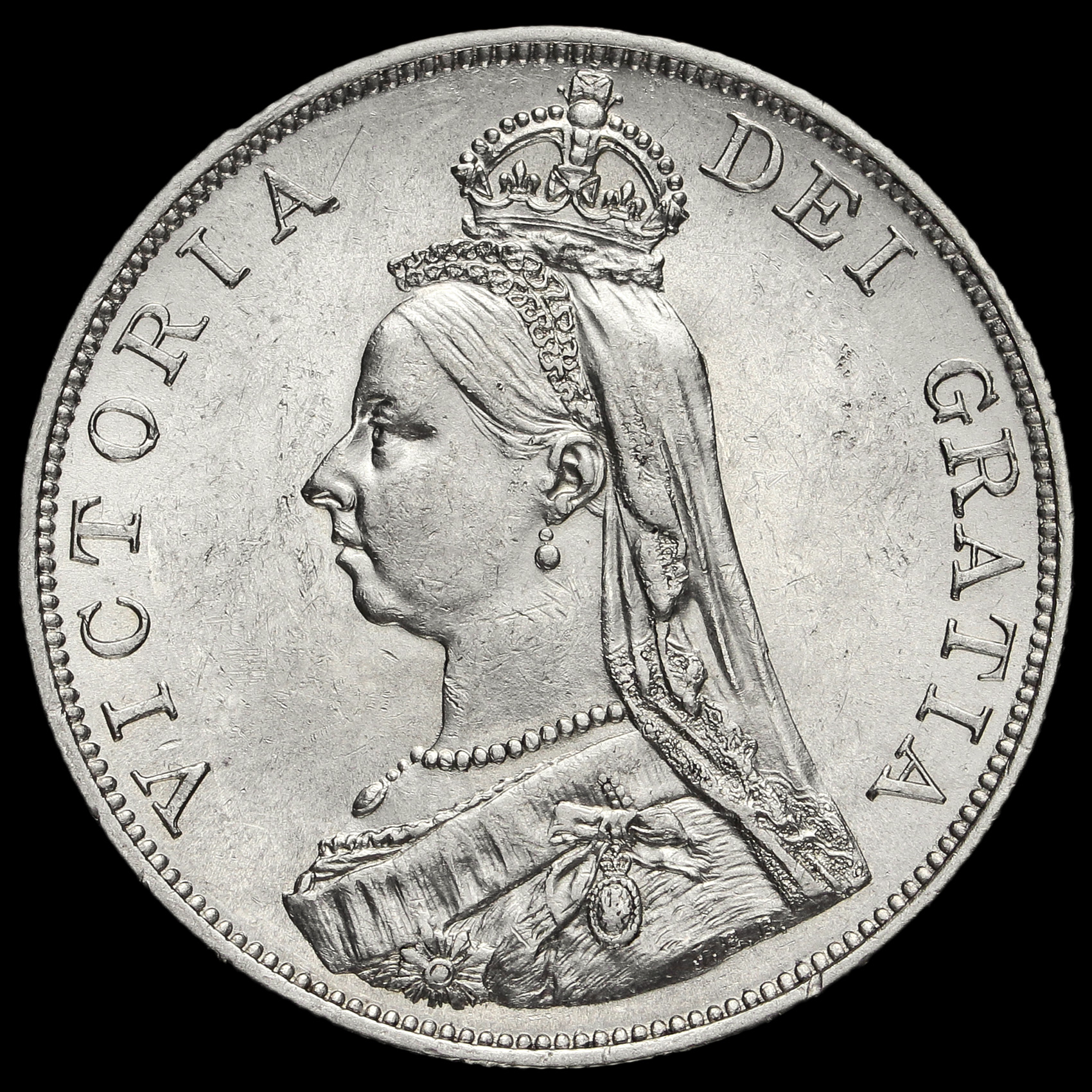 1888 Queen Victoria Double Florin, Inverted 1 for I, Very Rare, ESC R2