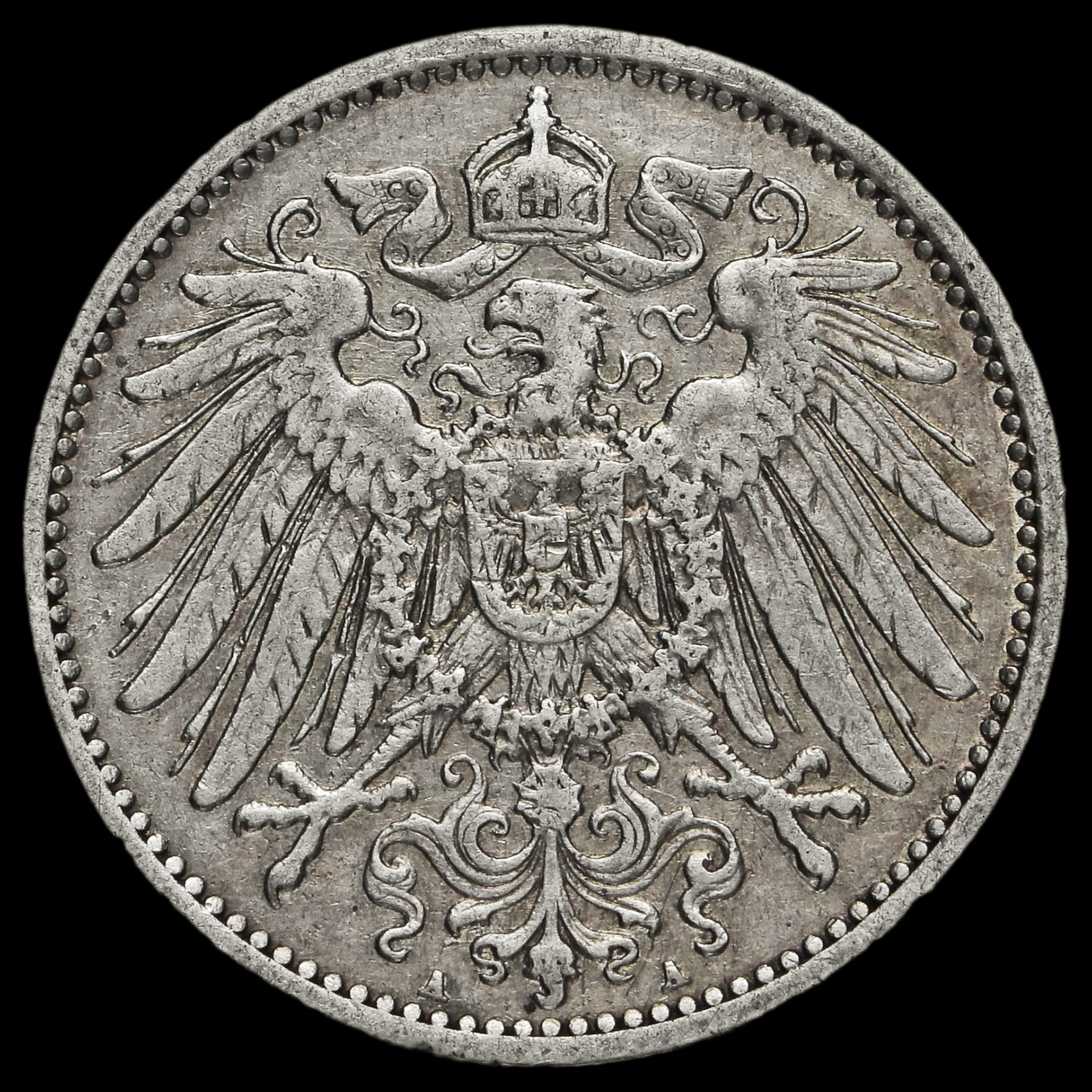 Germany 1907 Wilhelm II Silver 1 Mark