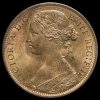 1868 Queen Victoria Bun Head Penny