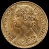 1874 H Queen Victoria Bun Head Penny