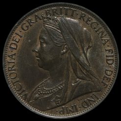 1898 Queen Victoria Veiled Head Penny