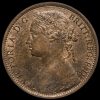 1874 H Queen Victoria Bun Head Penny, A/UNC