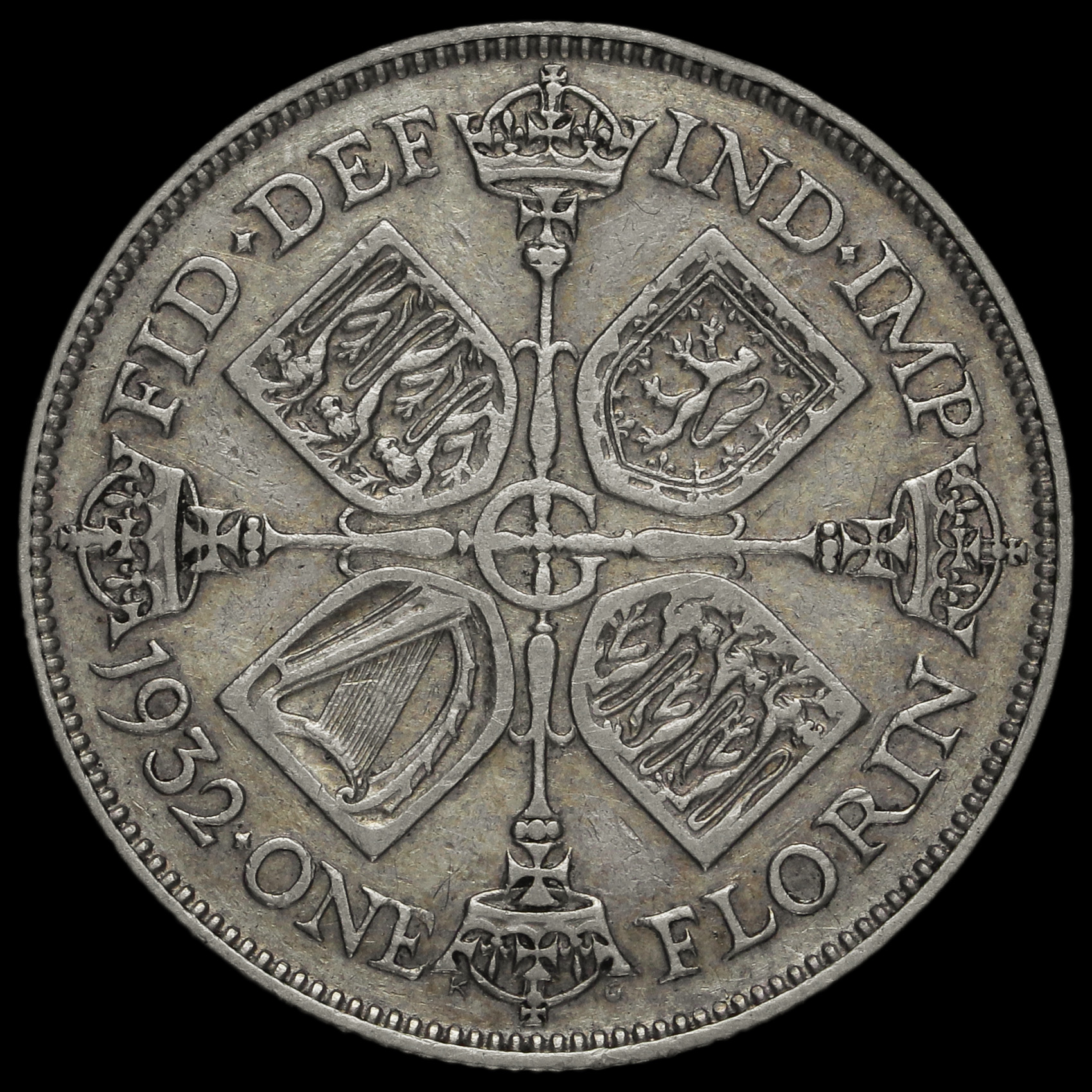 1932 George V Silver Florin, Rare