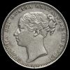 1877 Queen Victoria Young Head Silver Shilling