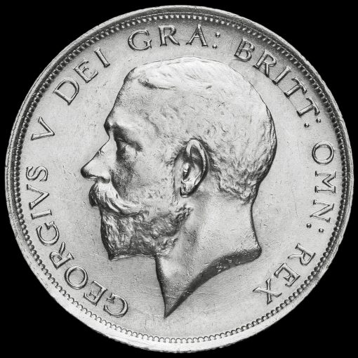 1919 George V Silver Half Crown, Scarce, EF
