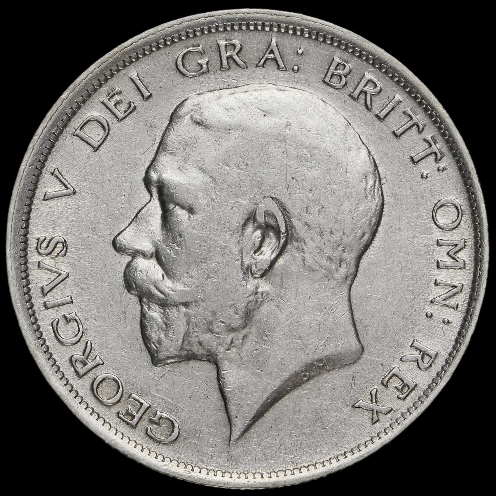 1919 George V Silver Half Crown, Scarce