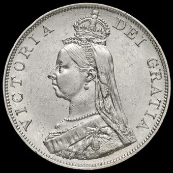 1888 Queen Victoria Jubilee Head Silver Double Florin