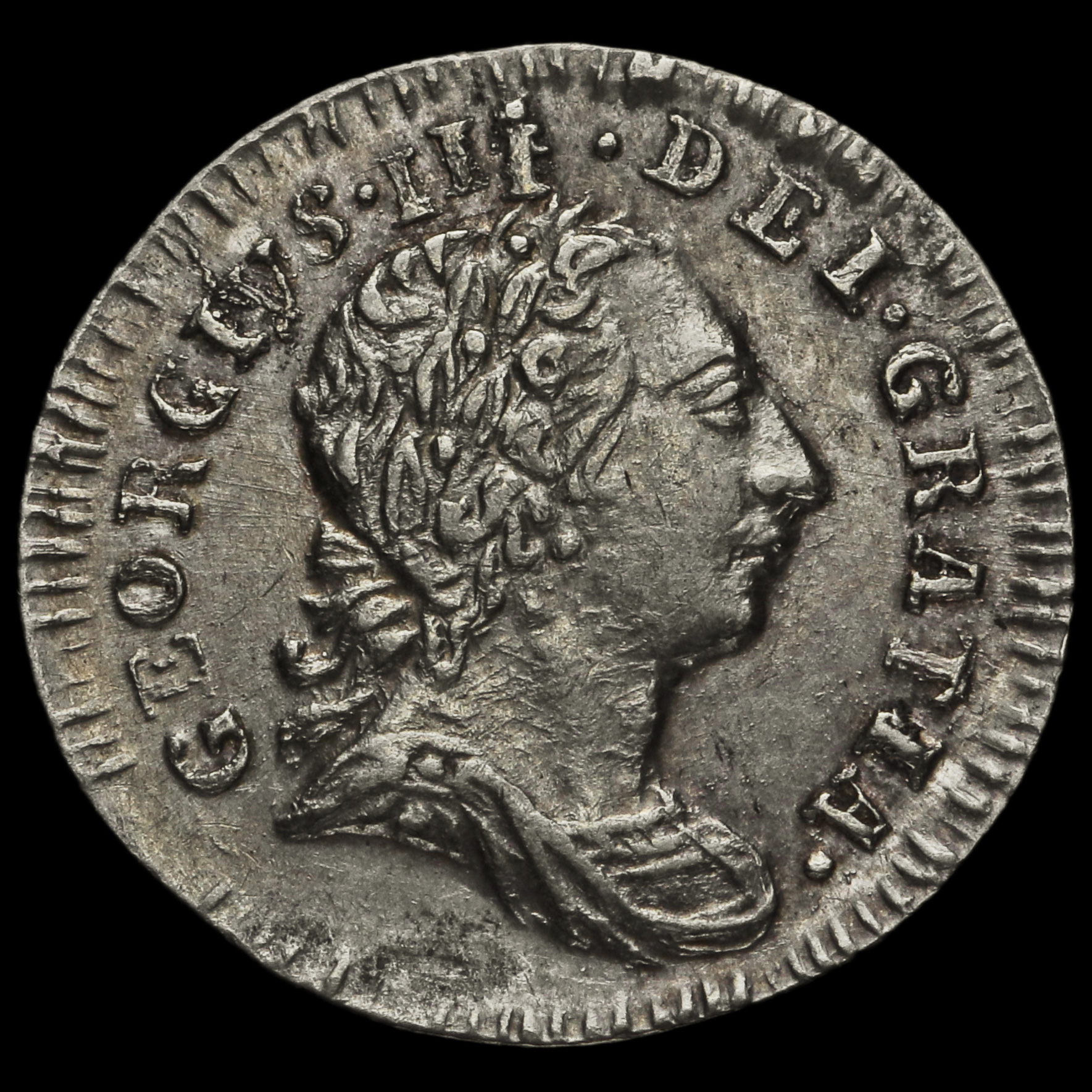 1776 George III Early Milled Silver Maundy Penny