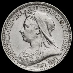 1895 Queen Victoria Veiled Head Silver Maundy Twopence