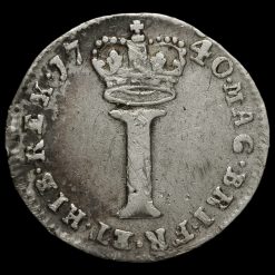 1740 George II Early Milled Silver Maundy Penny