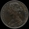 1867 Queen Victoria Bun Head Penny
