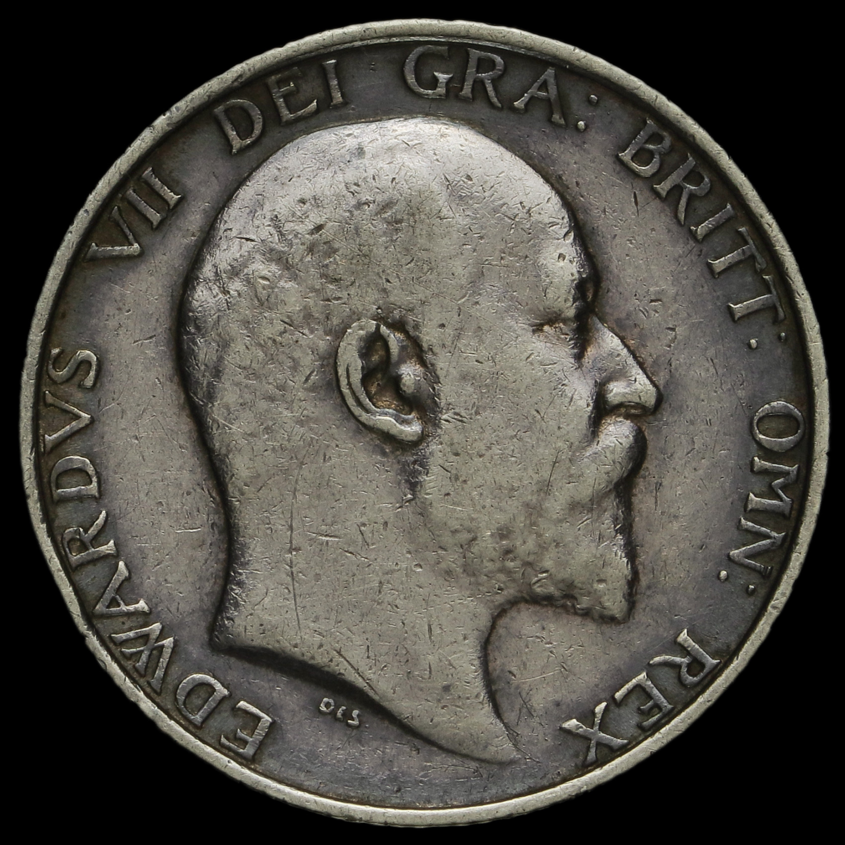 1905 Edward VII Silver Shilling, Very Rare (R2), VF