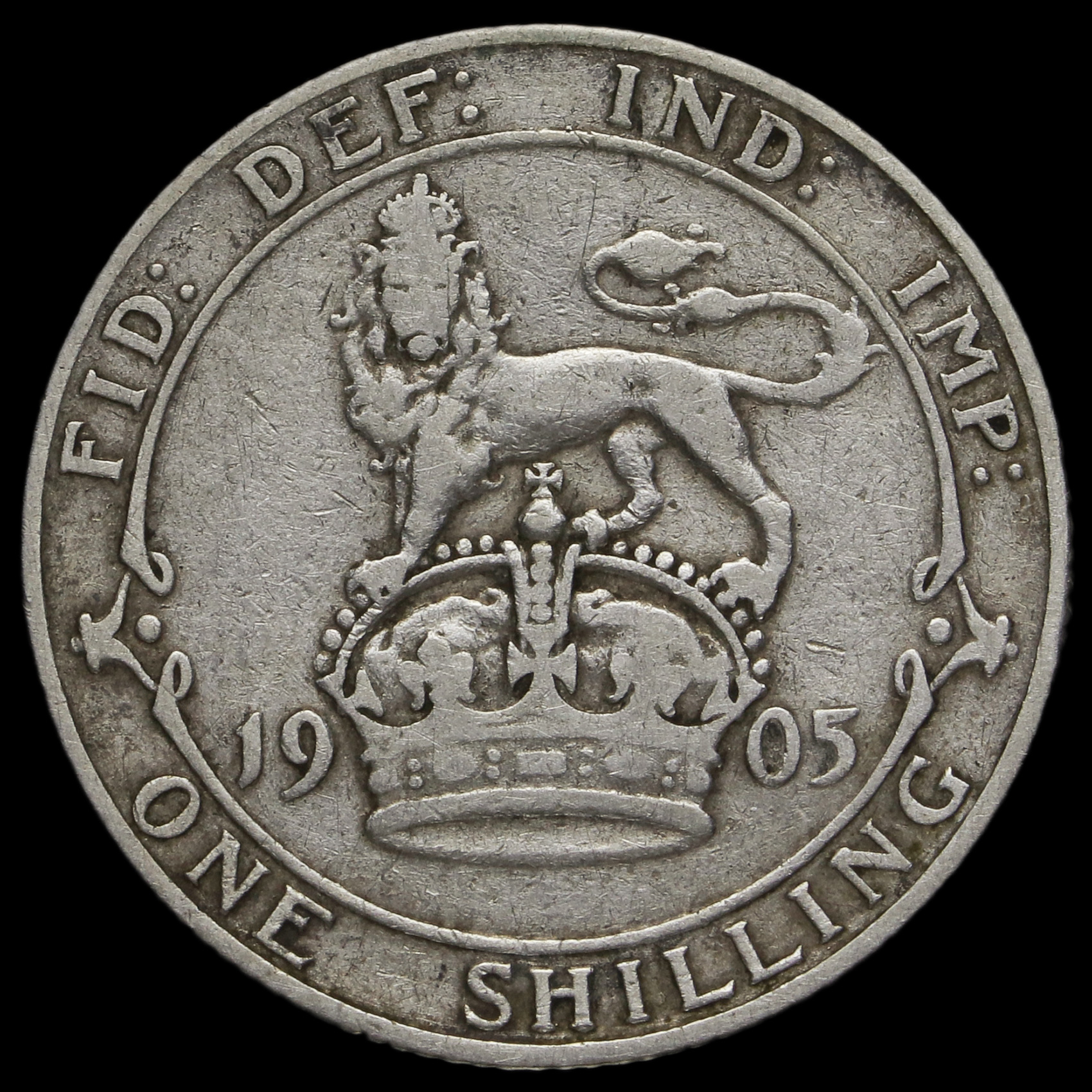 1905 Edward VII Silver Shilling, Very Rare (R2)