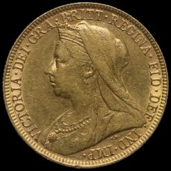 1893 Queen Victoria Veiled Head Gold Full Sovereign