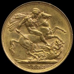 1893 Queen Victoria Veiled Head Gold Full Sovereign
