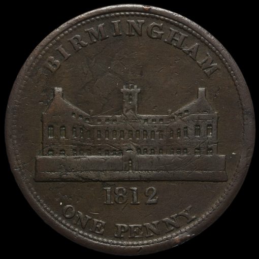 1812 Birmingham Workhouse One Penny Token