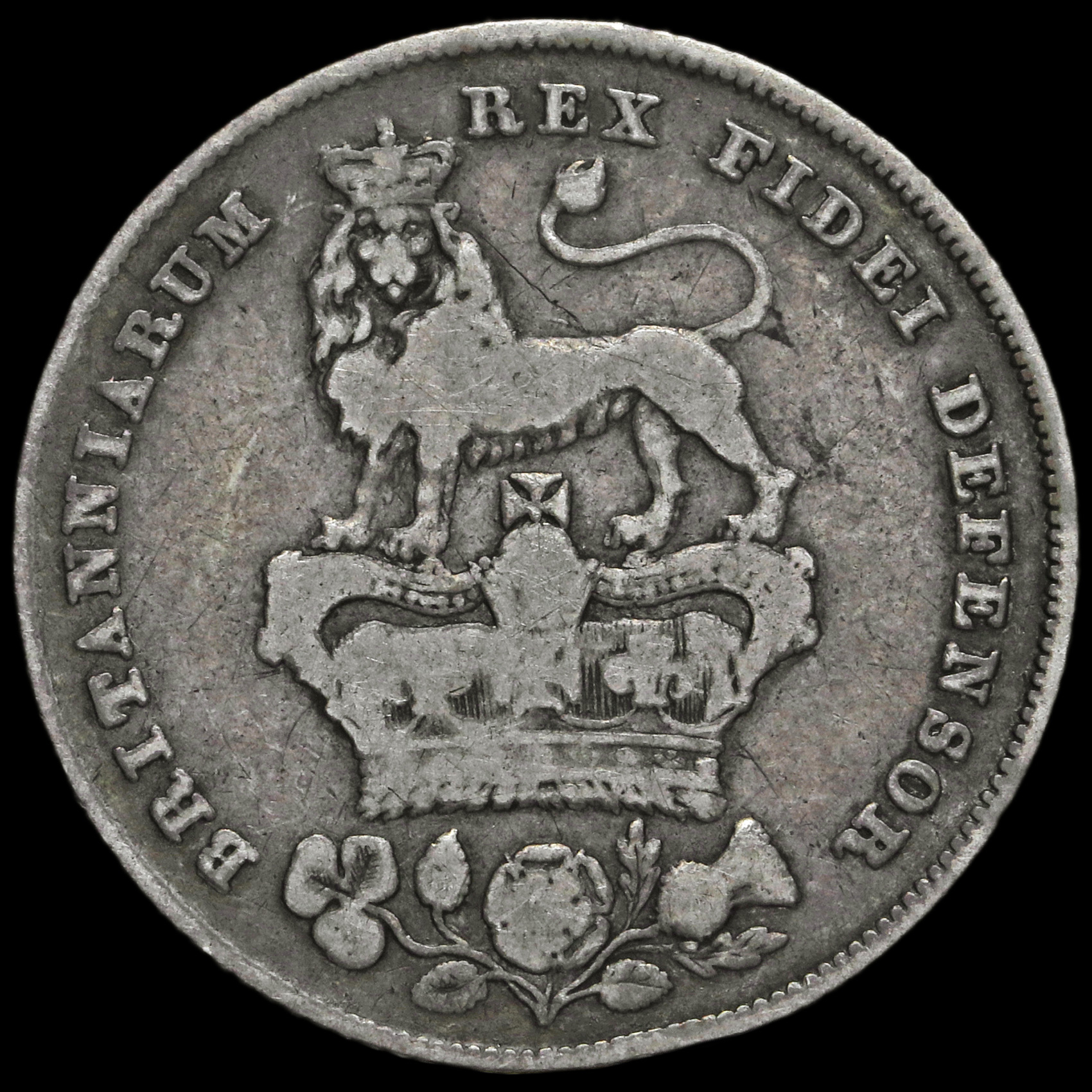 1826 George IV Milled Silver Shilling
