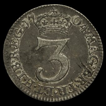 1681 Charles II Early Milled Silver Maundy Threepence