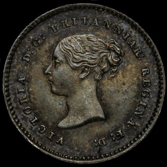 1865 Queen Victoria Bun Head Farthing