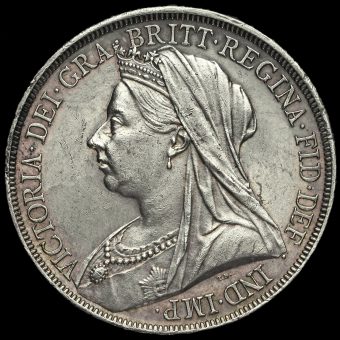 1901 Queen Victoria Veiled Head Silver Maundy Penny